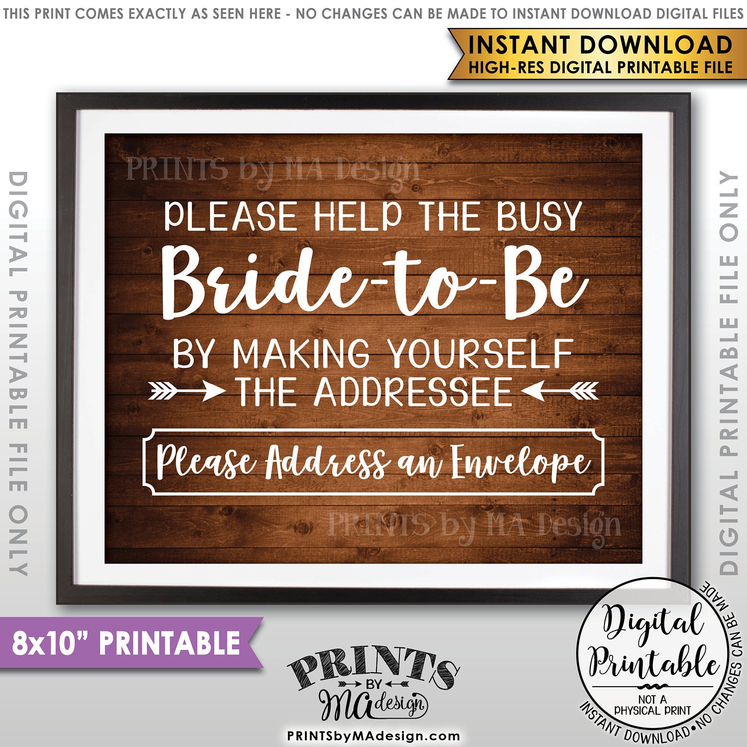 Address Envelope Bridal Shower Sign Addressee Help The Bride By 