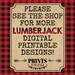 Lumberjack Sign in Sign, Please LOG in Here Sign, Please Sign Guestbook ...