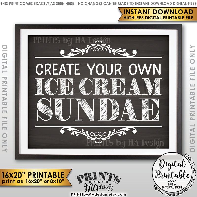 Sundae Bar - Etsy