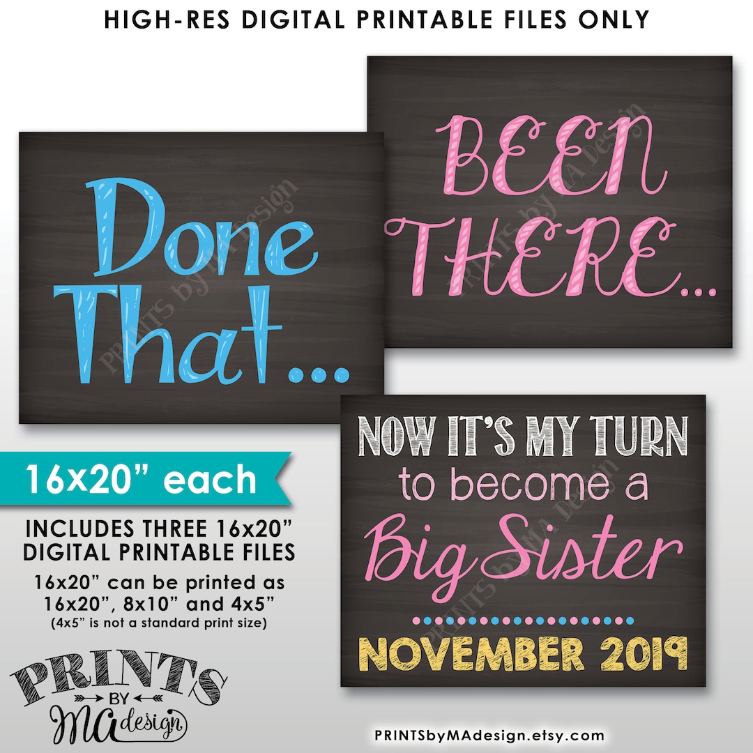 4th Baby Pregnancy Announcement Signs, Been There Done That Now It's My ...
