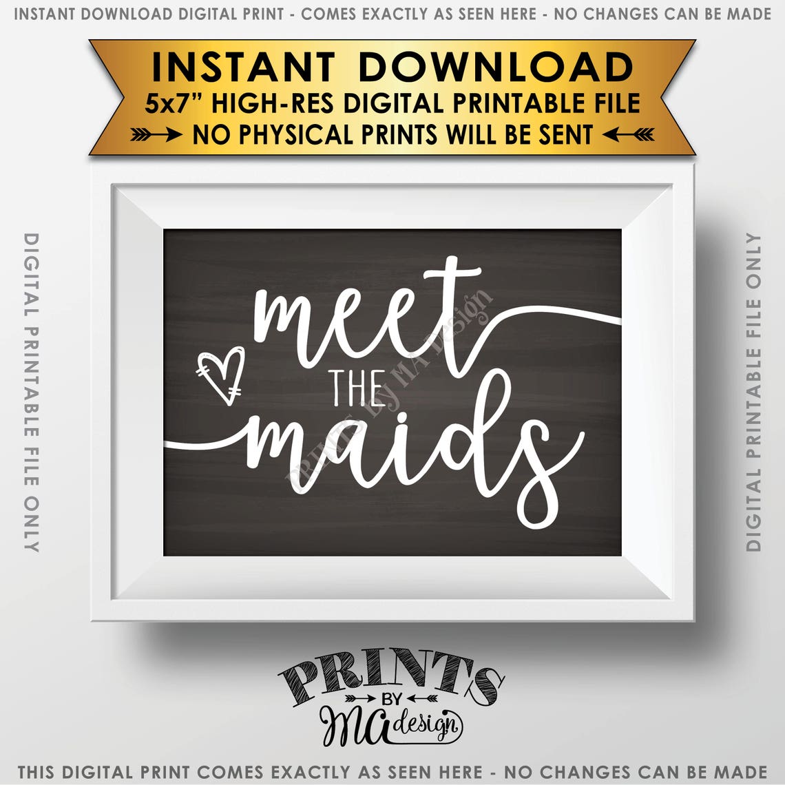 Meet the Maids Sign Maids Wedding Sign Meet the Bridesmaids | Etsy