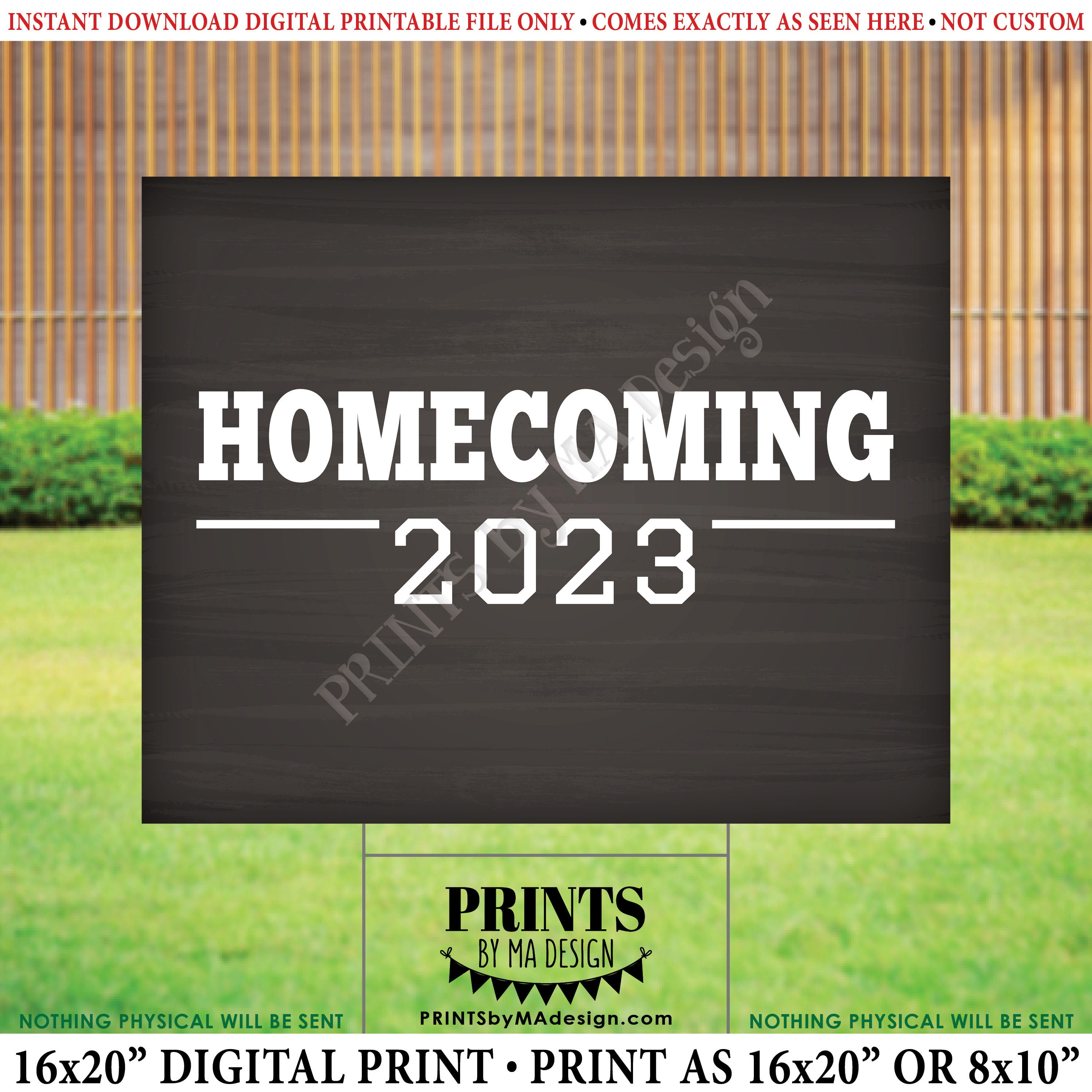 Homecoming 2023 Sign, High School Homecoming, 2023 College Homecoming ...