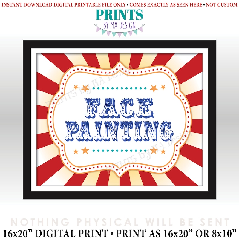 Face Painting Sign - Etsy