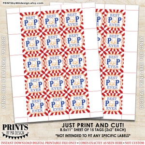Best Pop Ever Popcorn Tags, Carnival Father's Day Gift Cards Popcorn ...