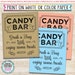 Candy Bar Sign Grab a Bag and Enjoy Some Treats Birthday - Etsy