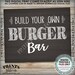 Burger Sign Build Your Own Burger Bar Sign Sliders - Etsy
