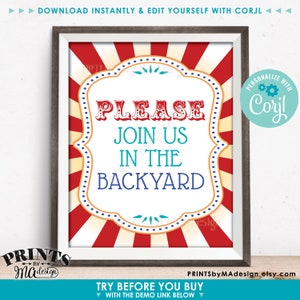 Editable Carnival Signs, Circus Theme Birthday Party, Make up to 10 ...