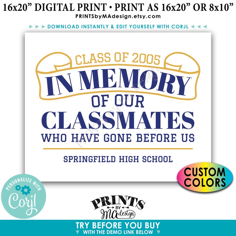 Reunion Memorial Table - Etsy