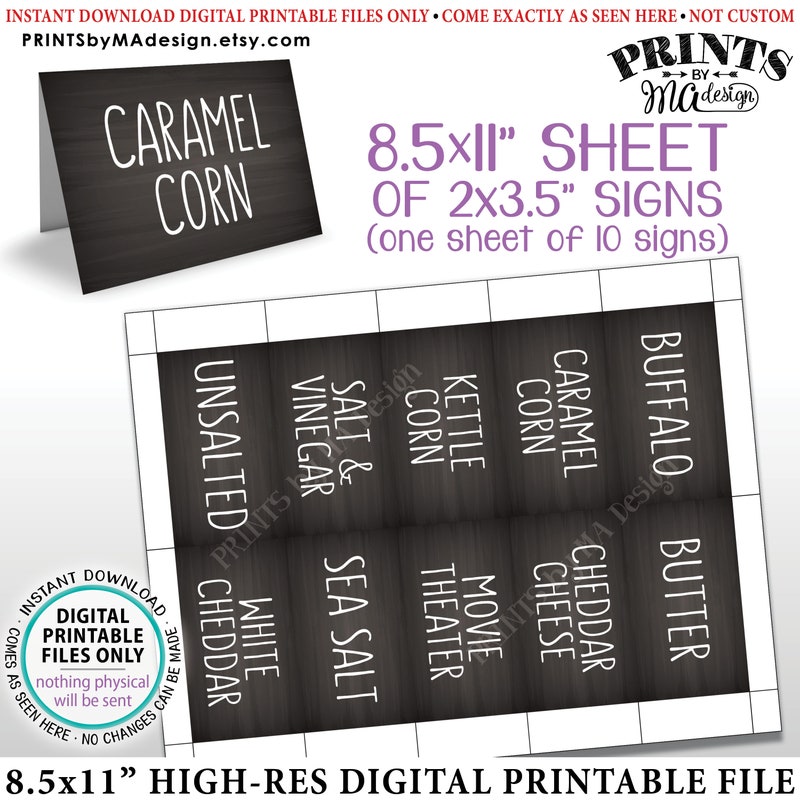 Popcorn Invitation - Etsy