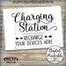 Charging Station Sign, Recharge Your Devices Here, Wedding Charge Bar ...
