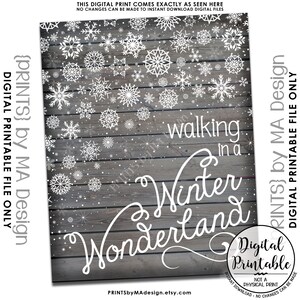 Walking in a Winter Wonderland Christmas Decoration Snowflakes Snow ...