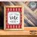 Cast Your Vote Here Ugly Christmas Sweater Voting Sign, Ugliest, Most ...