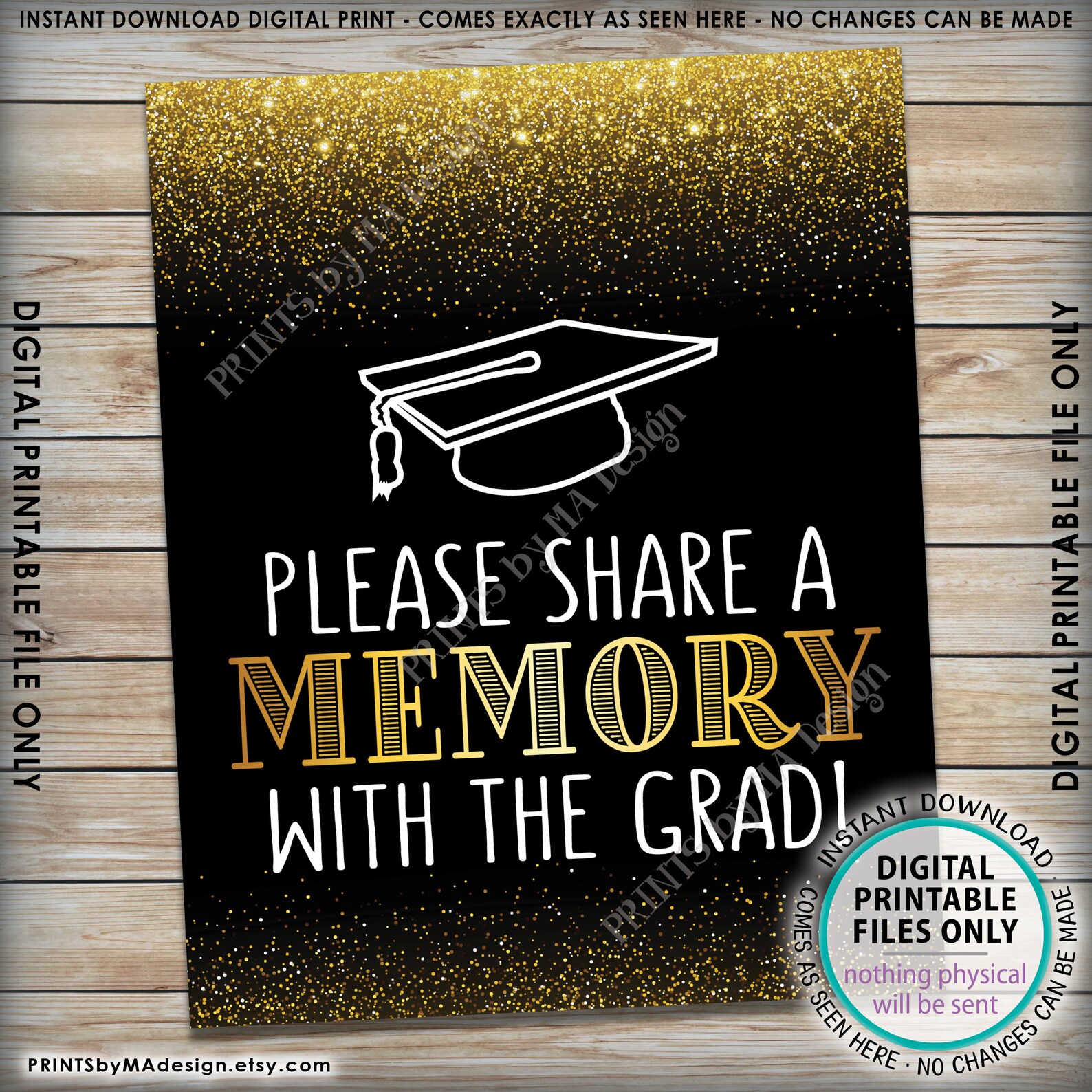 Graduation Party Sign Please Share a Memory With the Grad - Etsy