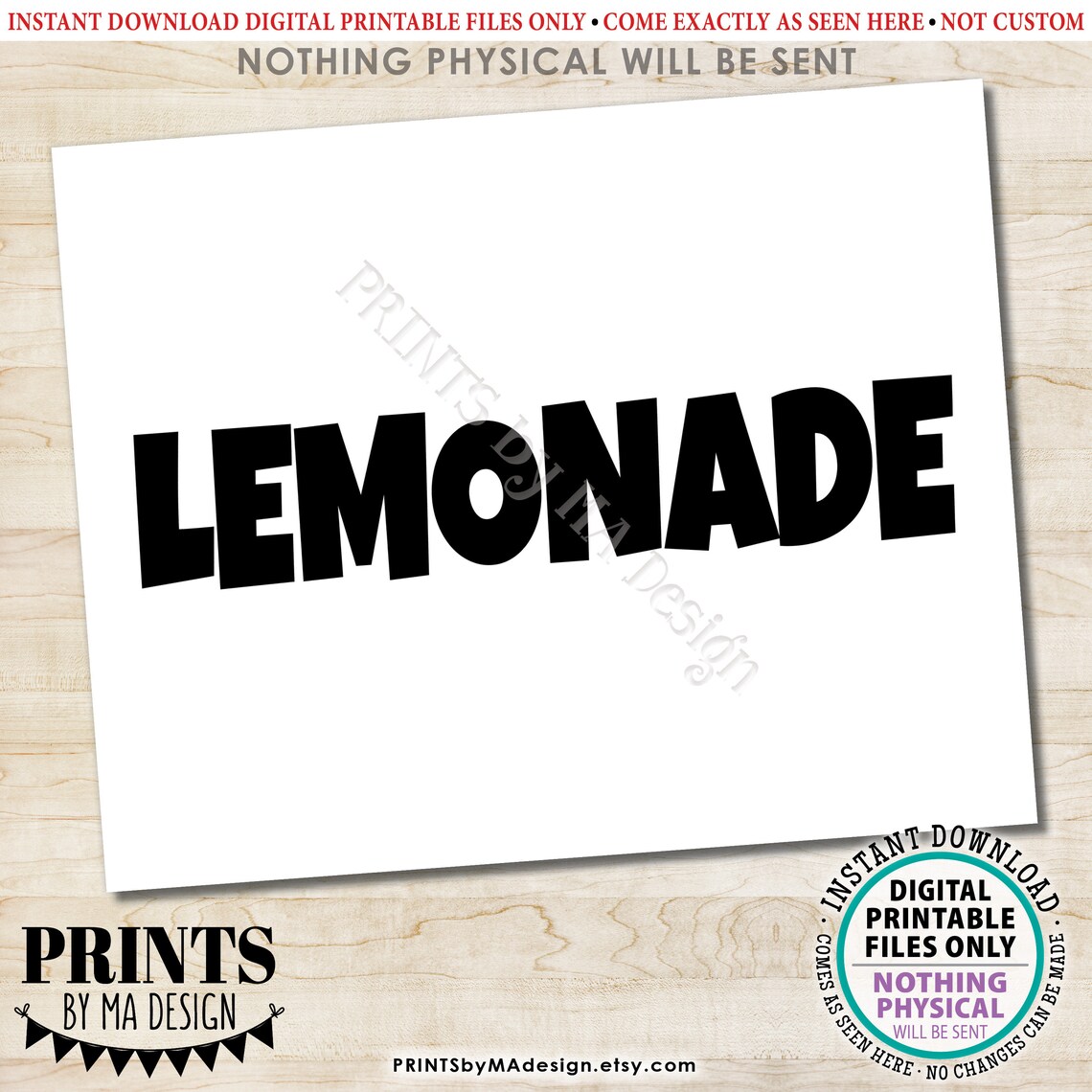 Beverage Signs, Drink Station Bundle Package, Coffee, Tea, Iced Tea ...