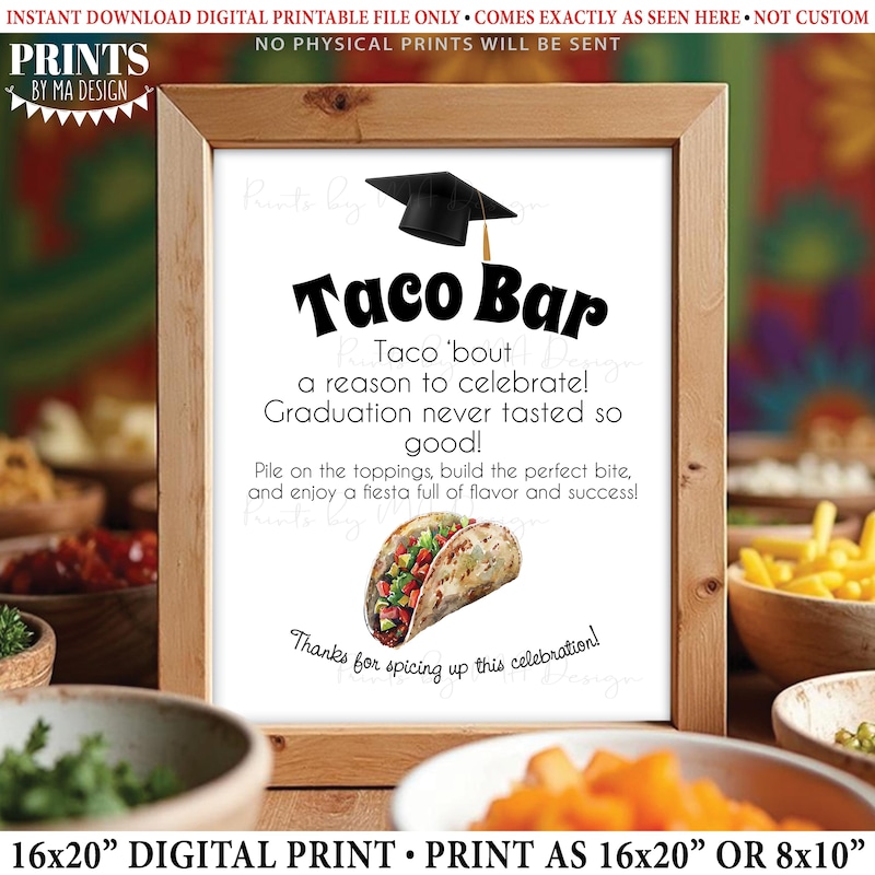 Nacho Bar Graduation Party - Etsy
