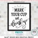 Mark Your Cup and Drink up Sign, Write Your Name on a Cup, PRINTABLE ...