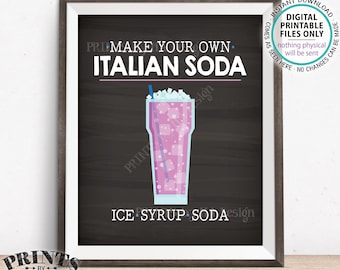 Printable Italian Soda Bar Sign - Etsy