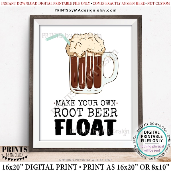 Root Beer Float Sign - Etsy
