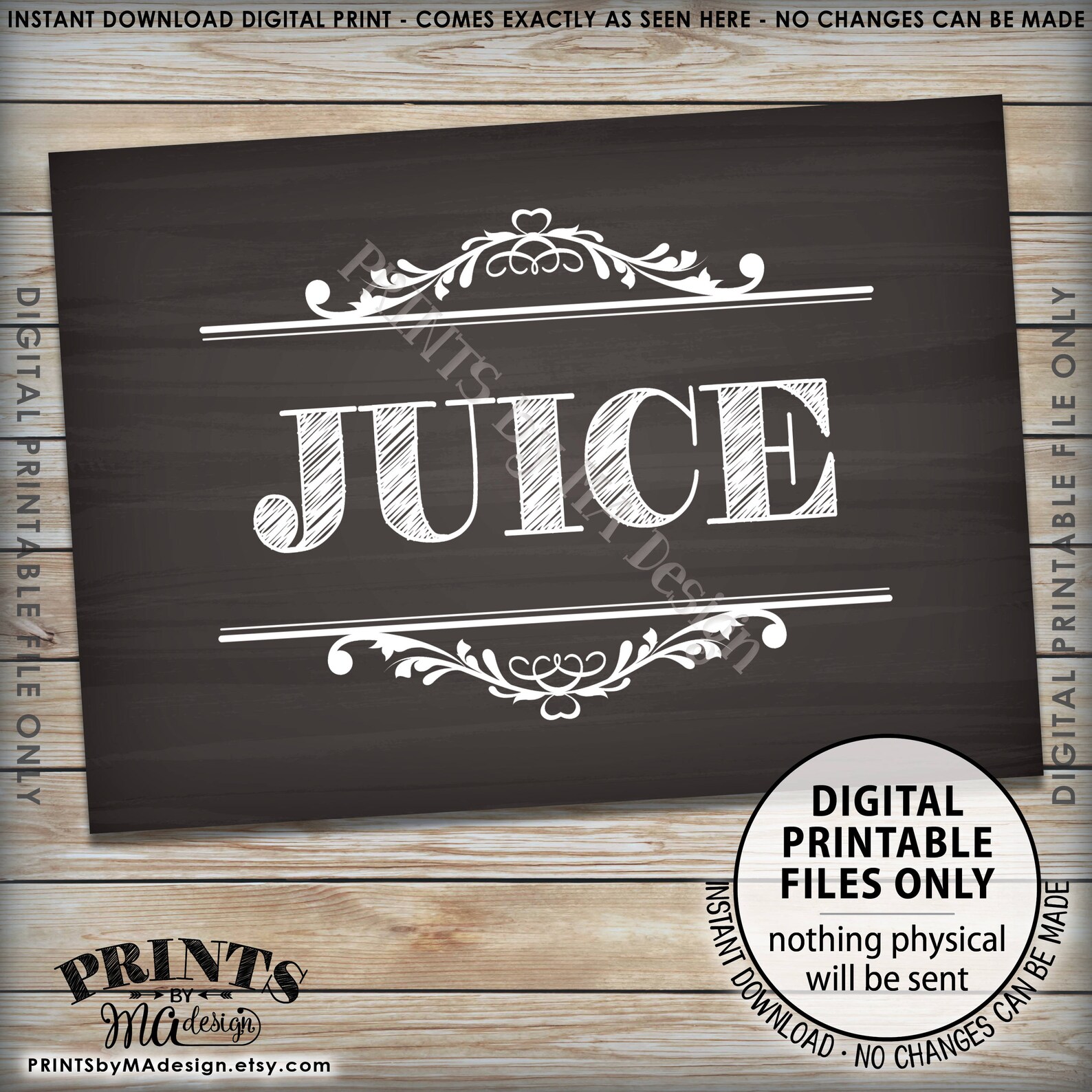 Beverage Station Soft Drink Signs, Soda Juice Lemonade Tea, Wedding ...