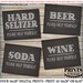Beverage Station Signs Please Help Yourself to Beer Wine Hard - Etsy