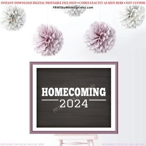 Homecoming 2024 Sign, High School Homecoming, 2024 College Homecoming ...