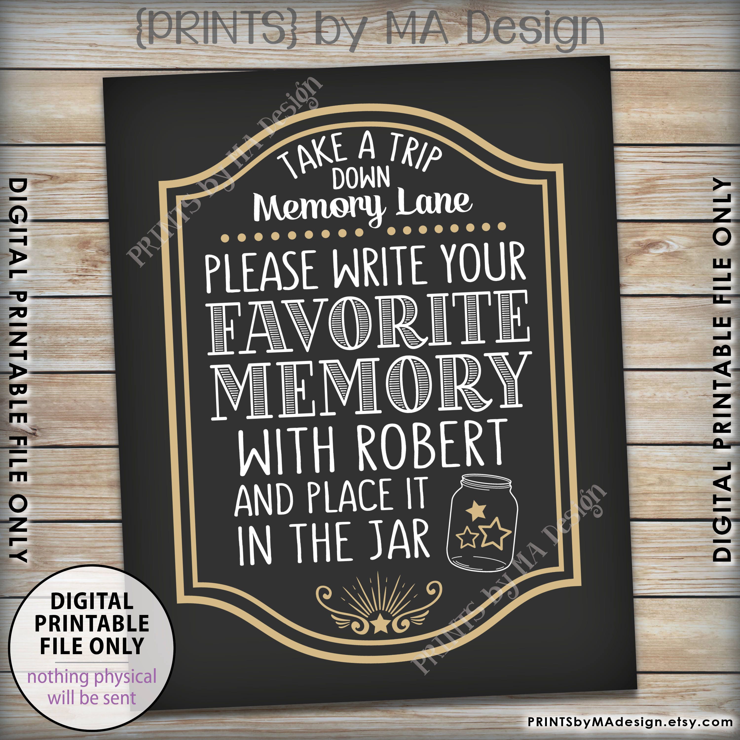 Share a Memory Sign, Take a Trip Down Memory Lane and Share a Favorite ...