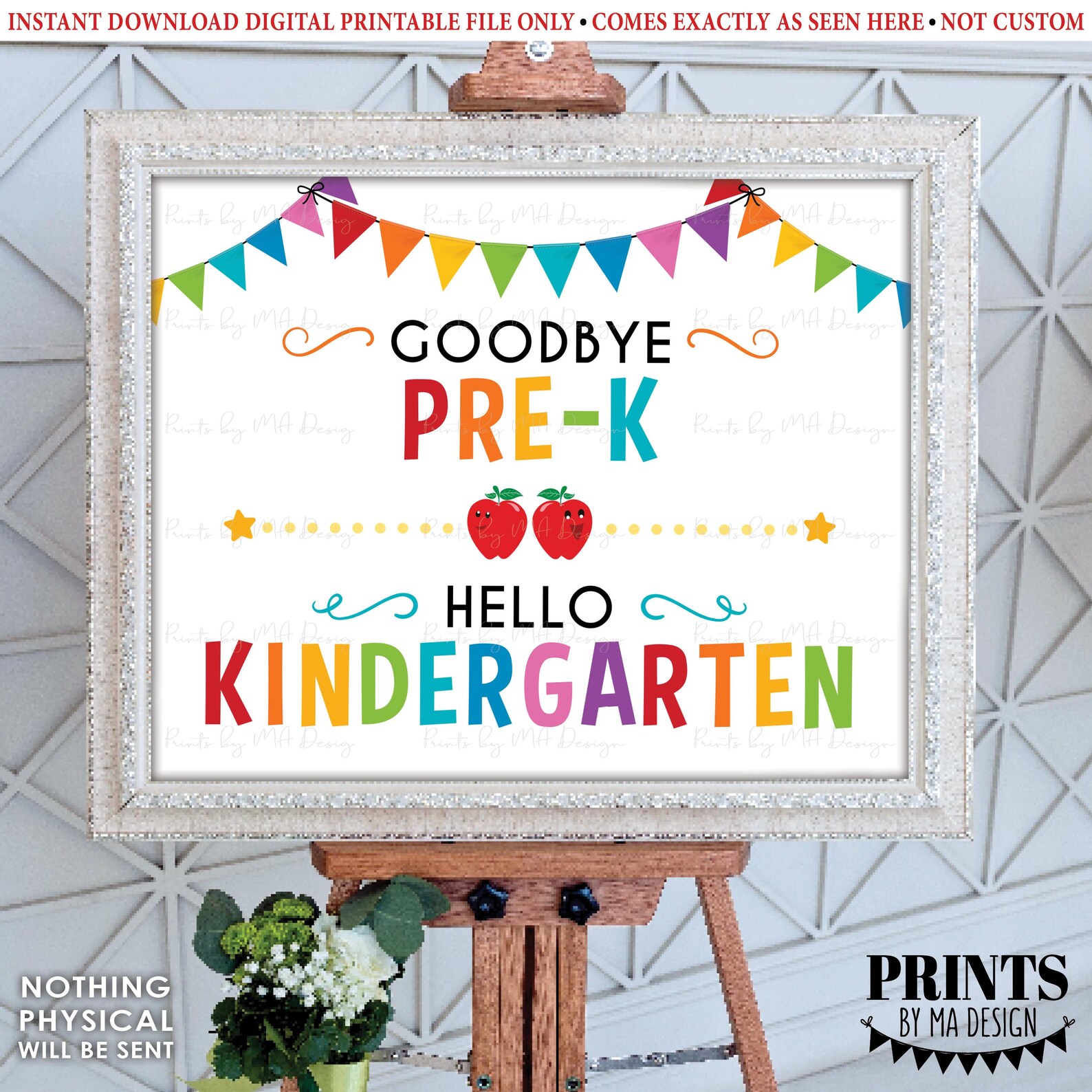 Goodbye Pre-k Hello Kindergarten, Last Day of Pre-k, Preschool, School ...