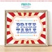 Carnival Prize Table Sign, Carnival Party Prizes Sign, Circus, Birthday ...