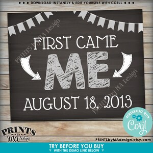 3rd Baby Pregnancy Announcement, First Came Me, Then Me Now Baby #3 ...