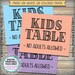 Kids Table Sign Wedding Reception Activities for Kids Sign No Adults ...