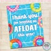 Pool Float Teacher Appreciation Sign, Thank You for Keeping Us Afloat ...