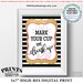 Mark Your Cup and Drink up Sign, Write Your Name on a Cup, PRINTABLE ...
