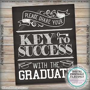 Please Share Your Key to Success With the Graduate Sign, Advice for ...