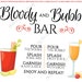 Bloody and Bubbly Bar Sign Mimosas and Bloody Marys Brunch - Etsy