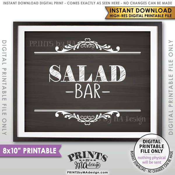 Salad Bar - Etsy