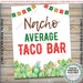 Nacho Average Taco Bar Sign, PRINTABLE 8x10/16x20 Cactus Themed ...