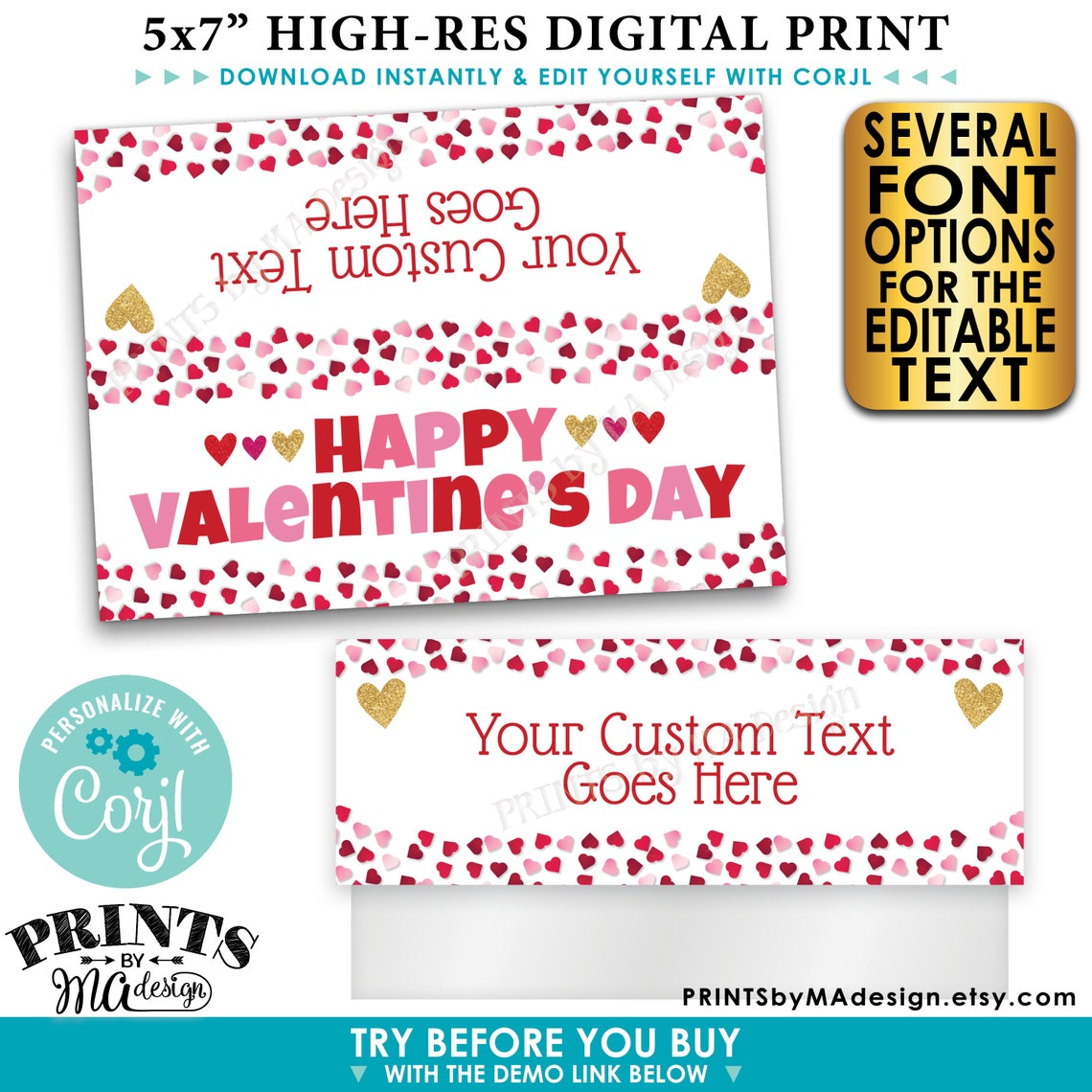 Valentine's Day Goodie Bag Labels, Valentine's Day Party Favors ...