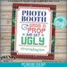 Photobooth Christmas Party Sign, Grab a Prop and Get Ugly Sweater ...