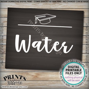 Beverage Station Signs, Graduation Party Drink Signs, Soda Juice Water ...