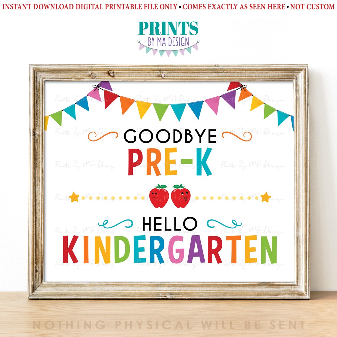 Goodbye Pre-k Hello Kindergarten, Last Day of Pre-k, Preschool, School ...