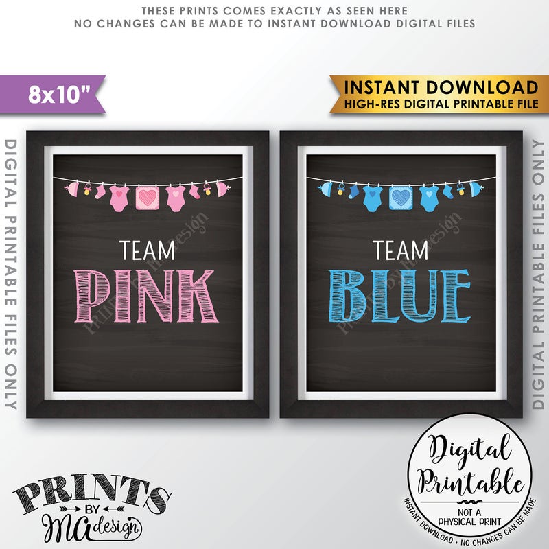Team Pink Team Blue - Etsy