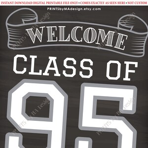 Class of 95 Sign, Welcome Class of 1995 Reunion Decoration, Chalkboard ...