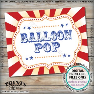 Carnival Games Signs, Carnival Theme Party, Can Toss Fish Bowl Balloon ...