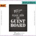 Please Sign the Guestboard, Graduation Party Sign the Guest Board ...