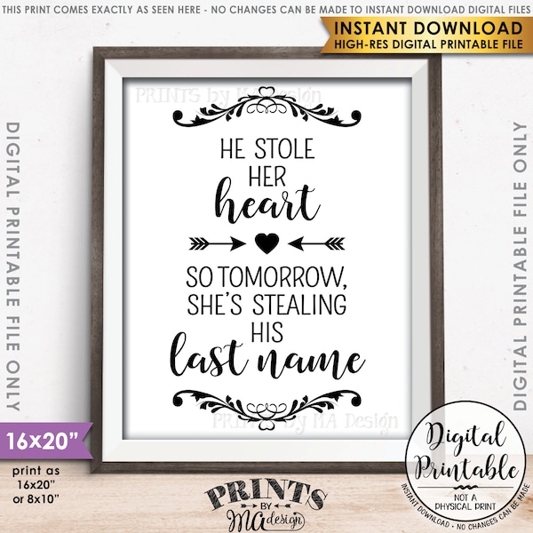 Stole His Last Name - Etsy