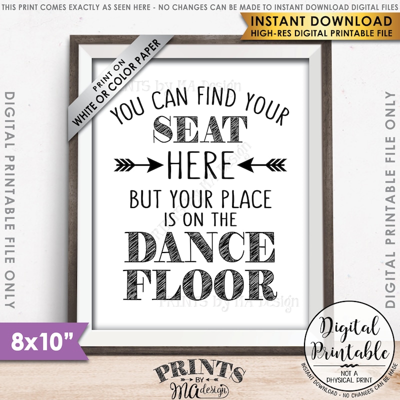 You Can Dance Sign - Etsy