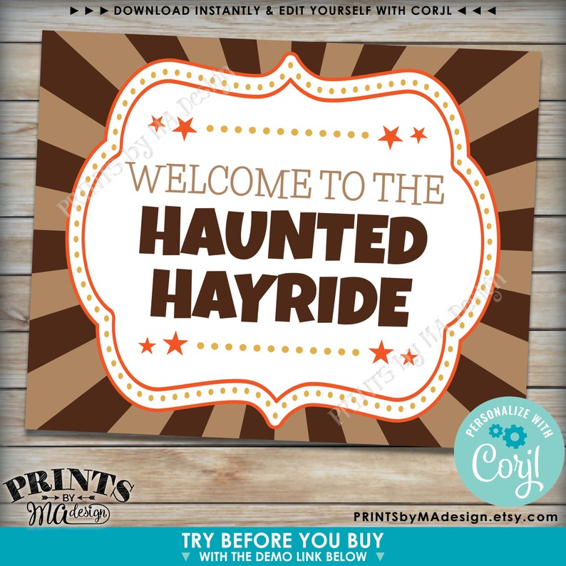 Custom Halloween Sign, Carnival or Circus Theme Party Sign, Choose Text ...