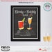 Bloody and Bubbly Bar Sign, Mimosas & Bloody Marys Drinks Menu ...