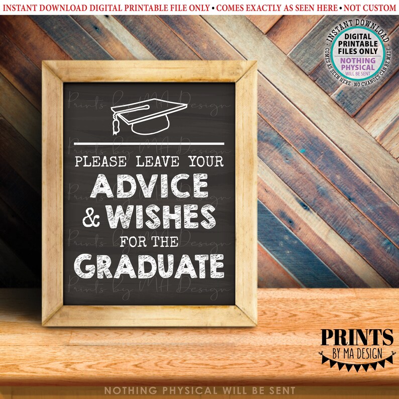 Please Leave Your Advice and Wishes for the Graduate, High School or ...