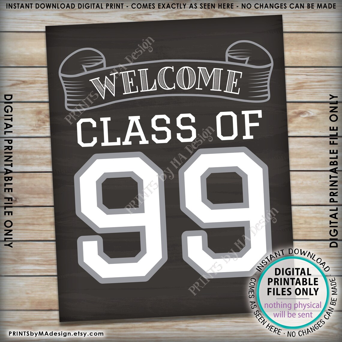 Class of 99 Sign Welcome Class of 1999 Welcome Sign Reunion - Etsy